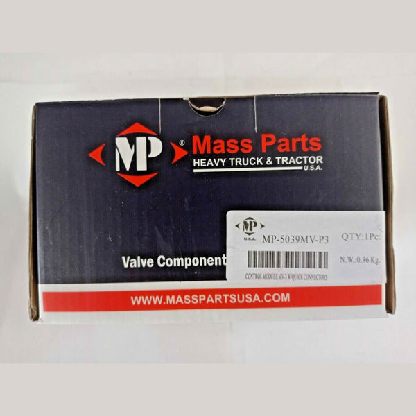 800257 065523 Brake Hand Dash Valve MV-3® w/ Quick Connectors Ports 3 ...